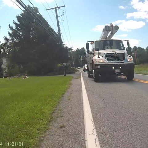 BGE truck vs Cyclist - UpRide.cc - Make Cycling Safer